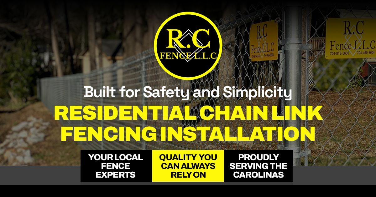 Chain Link Fence Installation | RC Fence Shelby NC