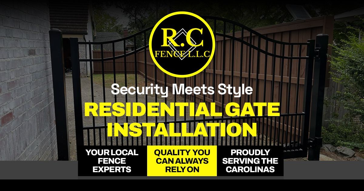 Residential Gates | RC Fence Charlotte NC