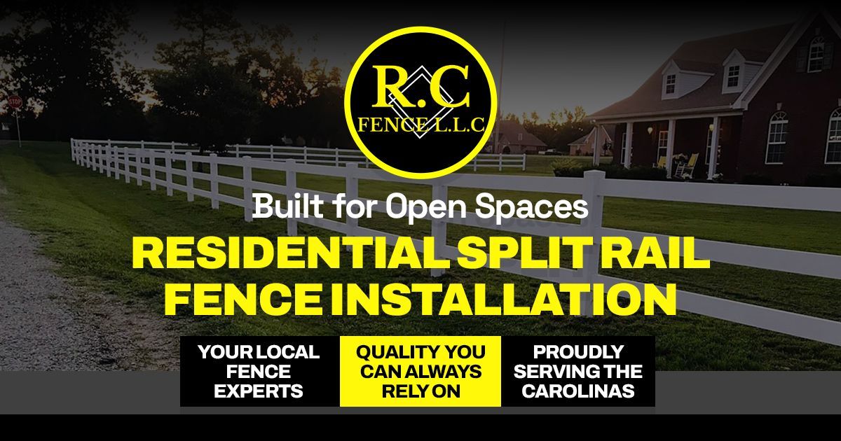 Split Rail Fence Installation | RC Fence Clover SC