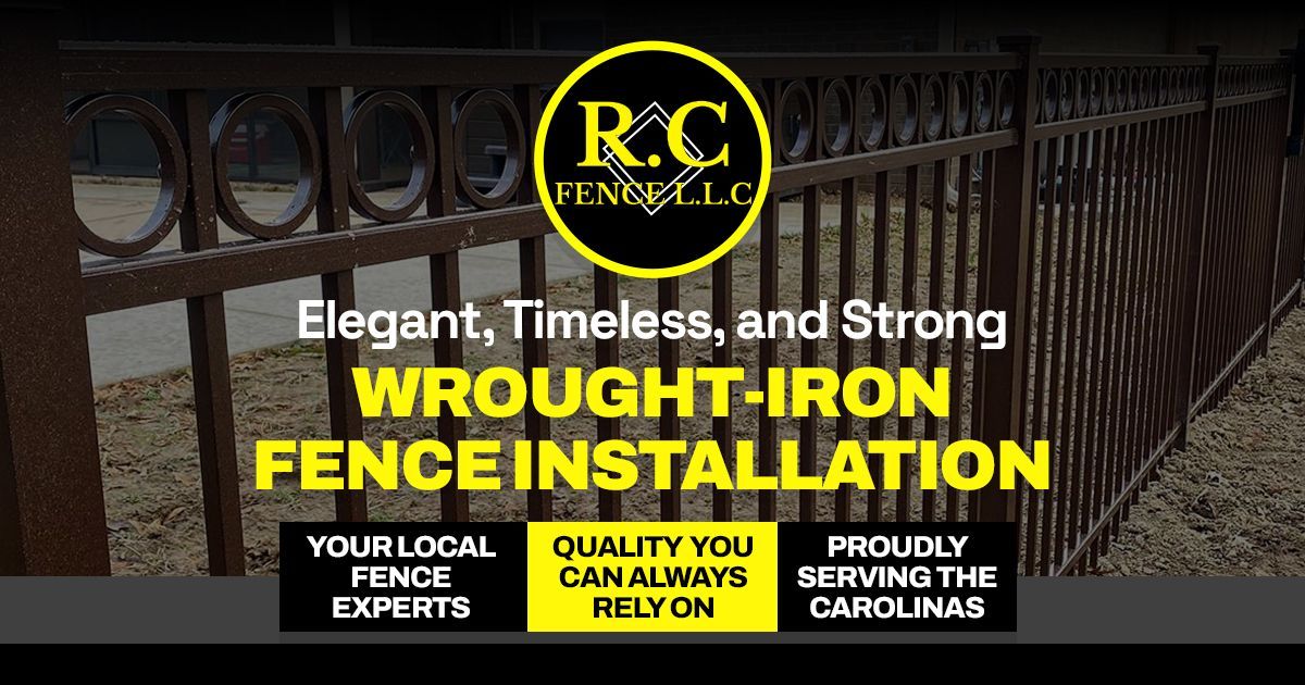 Wrought Iron Fence Installation | RC Fence Stanley NC
