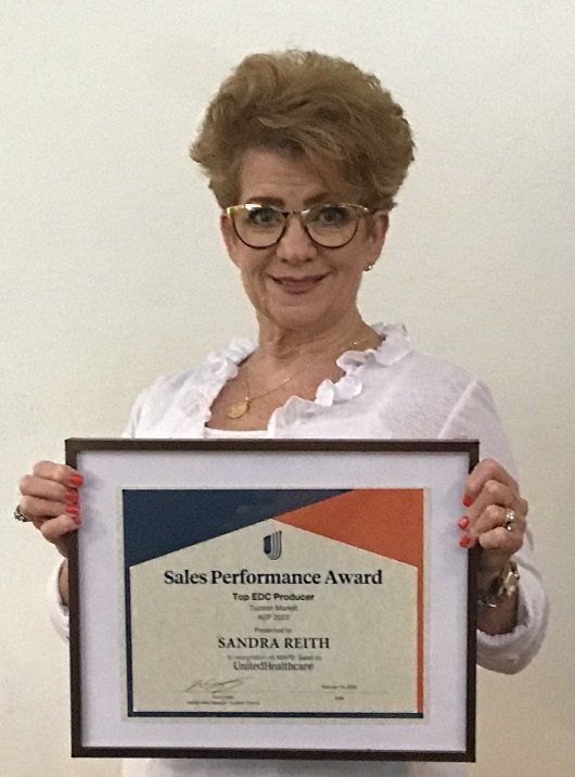 Sandra Reith "I speak Fluent Medicare" Wins Top Producer