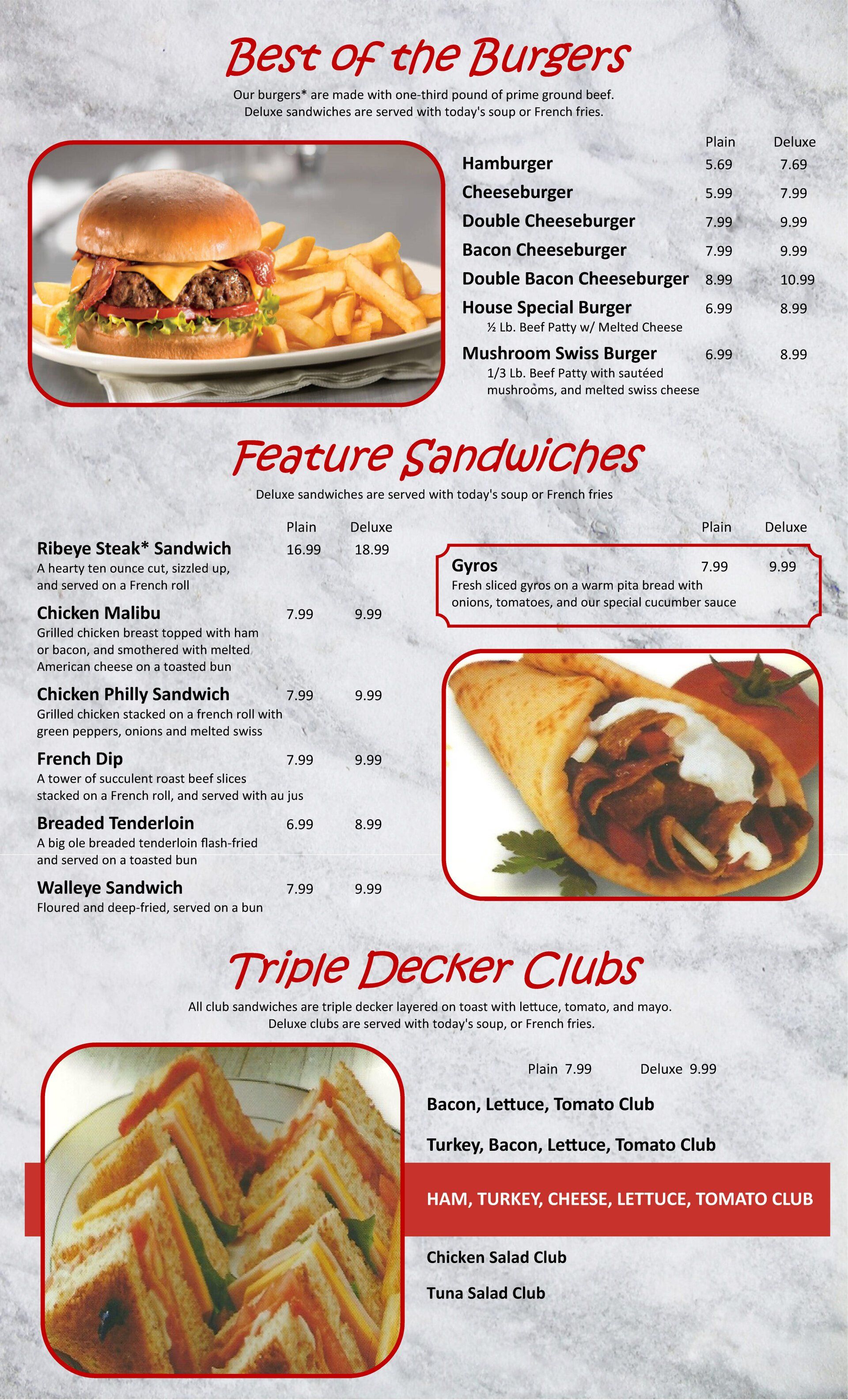 Our Menu