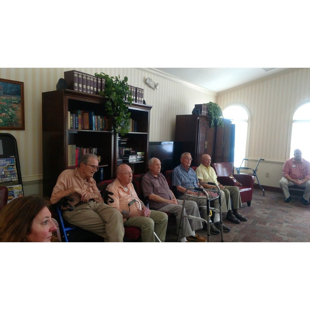 Georgia Funeral Care Flag presentation at Felton Manor, in Cartersville, GA