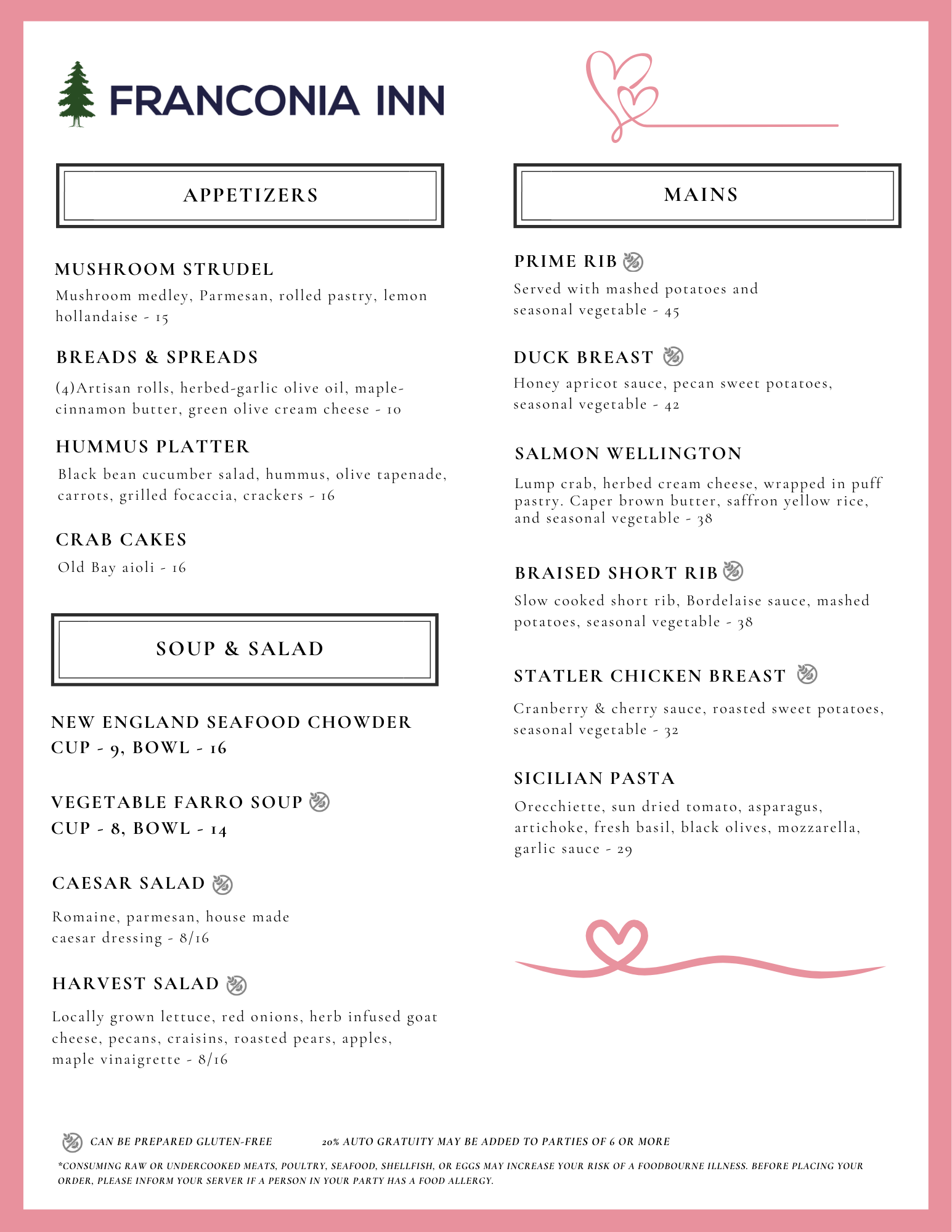 Franconia Inn - Dining