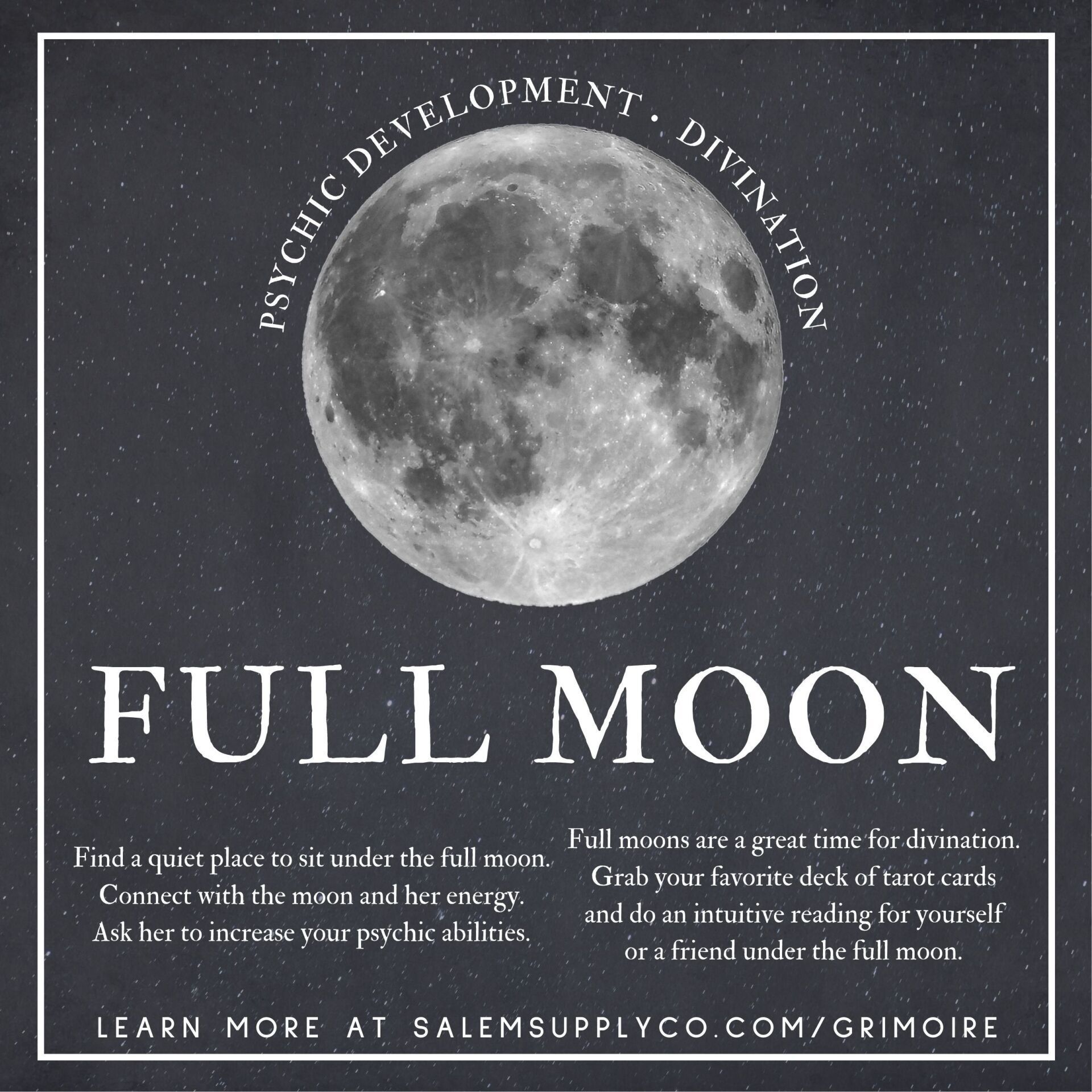 Full Moon Magic: Psychic Development & Divination