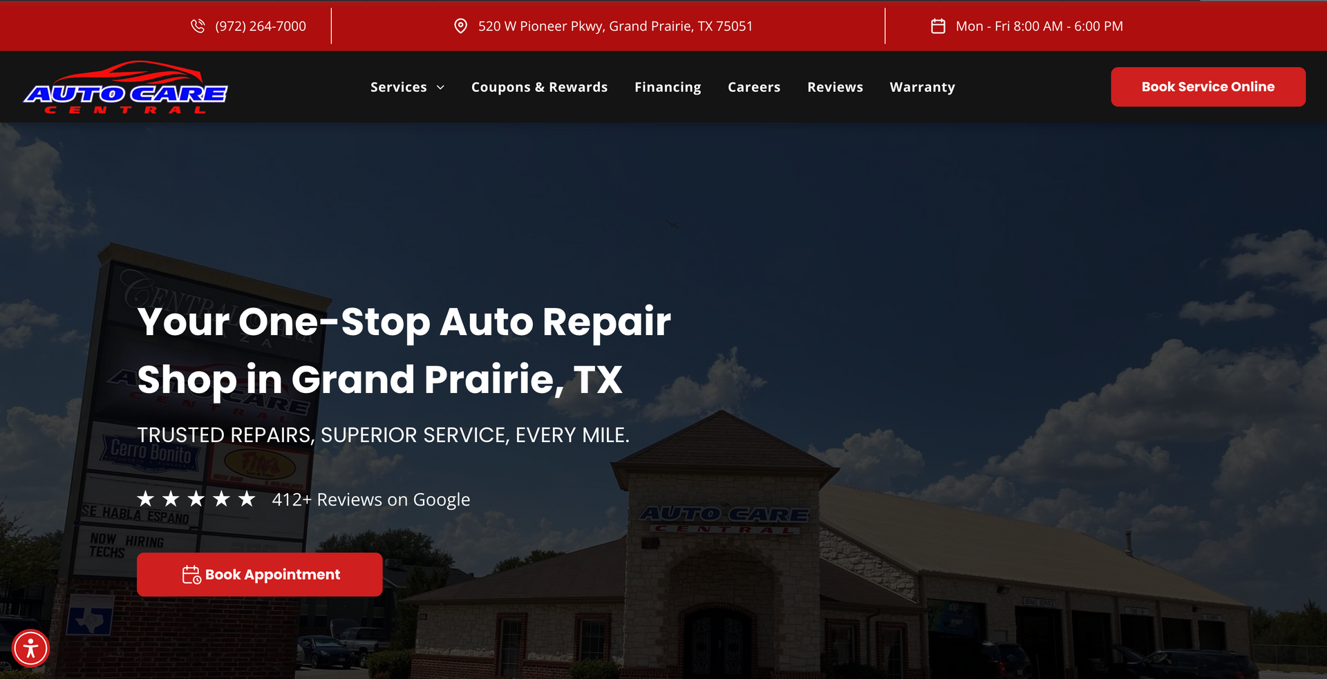 Auto Repair Deals in Grand Prairie, TX | Auto Care Central