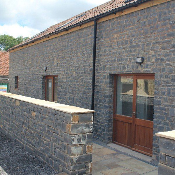 Blue lias cladding random stone. Natural walling and building material ...
