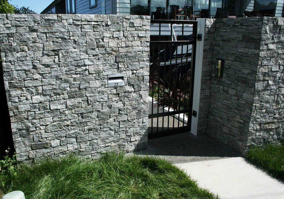Grey Granite Stone, Cladding Panel System | Real Stone Cladding