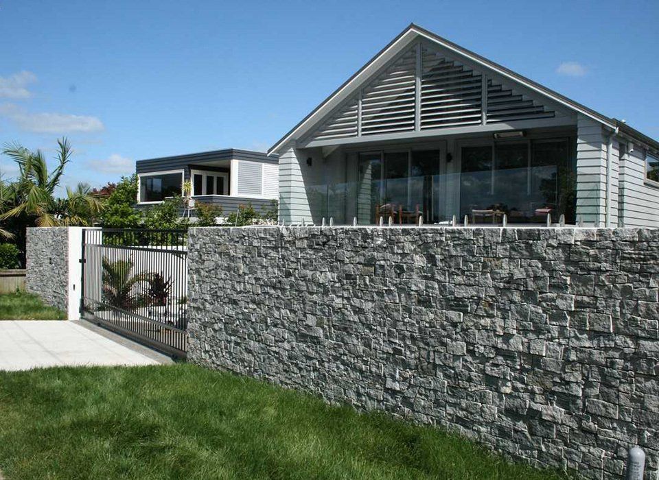 Grey Granite Stone, Cladding Panel System | Real Stone Cladding