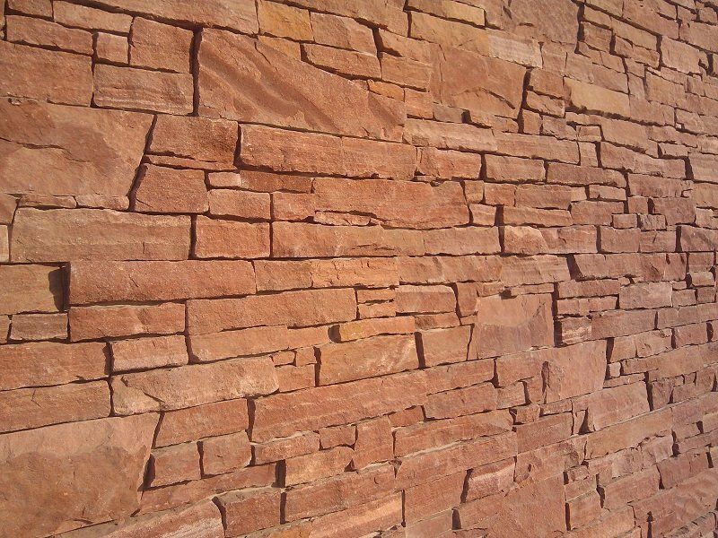 Red Sandstone: Stone Cladding Panel System | Real Stone Cladding