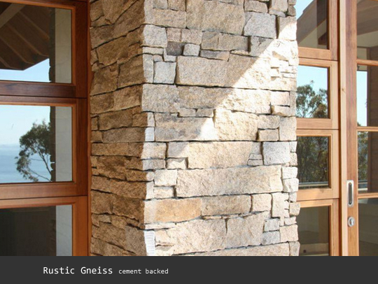 Rustic Gneiss Stone Panel System | Real Stone Cladding UK