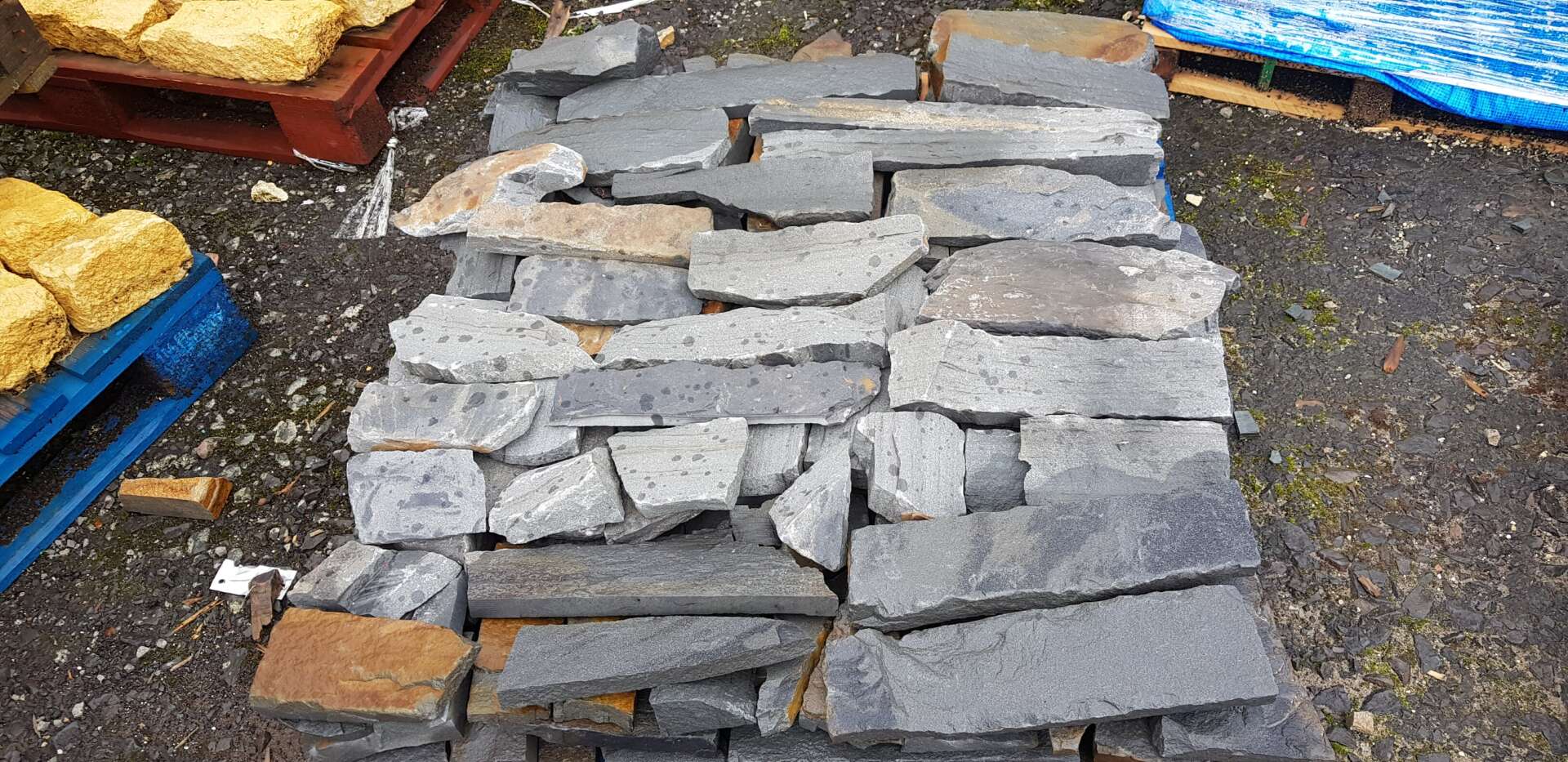 Blue pennant stone cladding. Welsh random stone | Real Stone Cladding UK