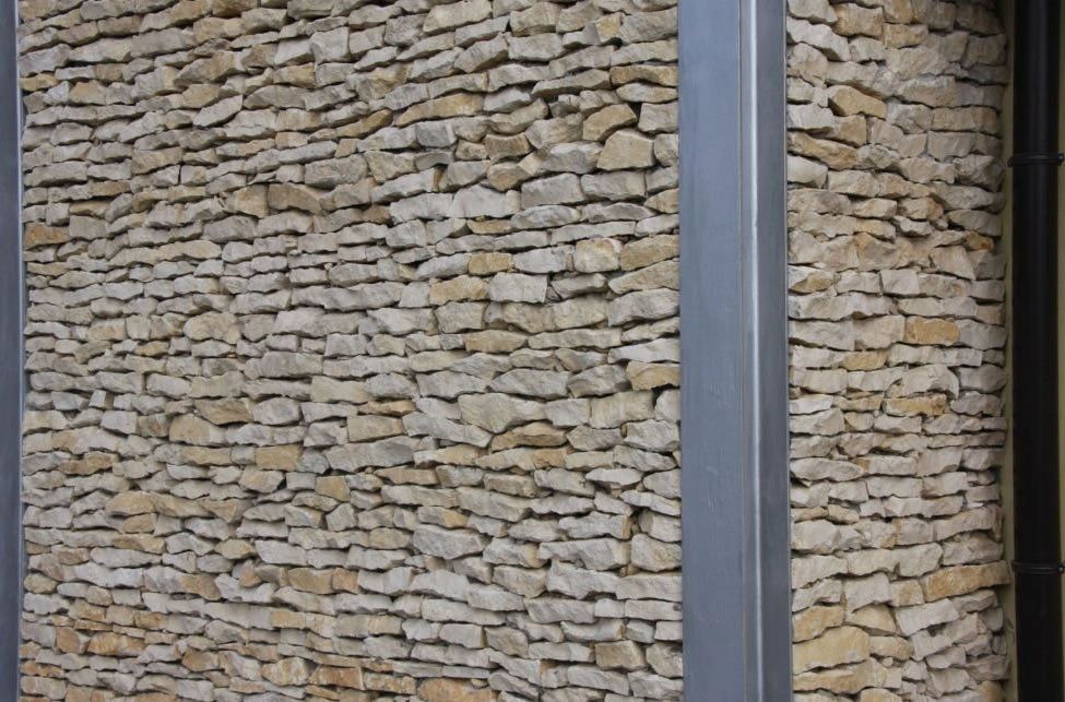 Coursed Limestone Cladding - Random | Real Stone Cladding UK