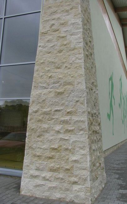 Coursed Limestone Cladding - Random | Real Stone Cladding UK