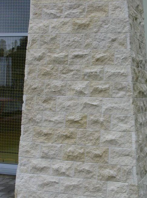 Coursed Limestone Cladding - Random | Real Stone Cladding UK
