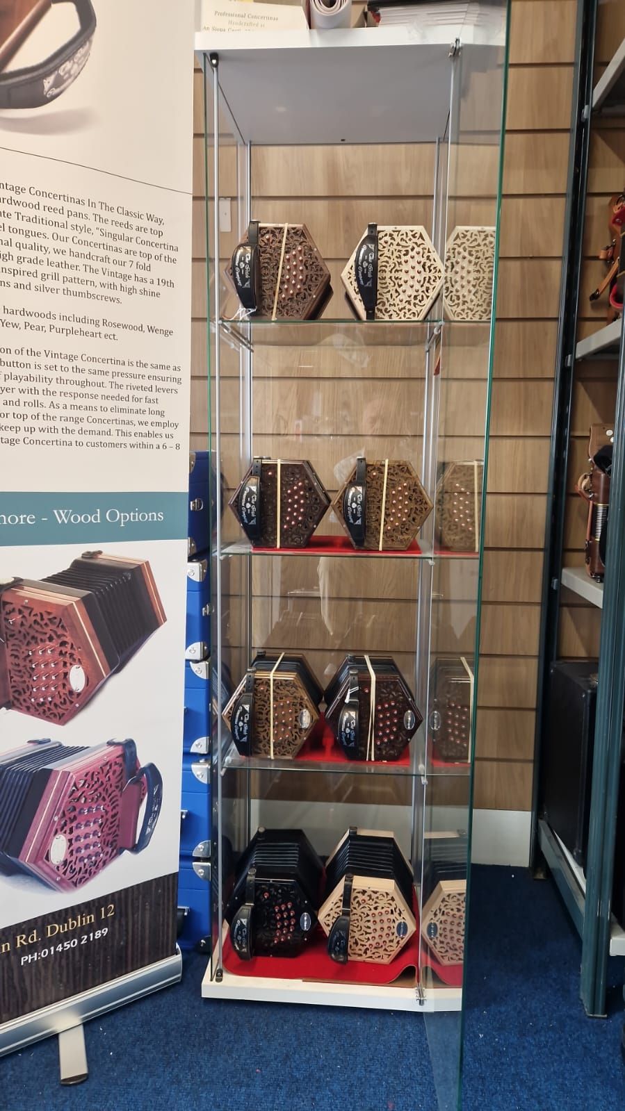 The Irish Concertina Company | Glass Case
