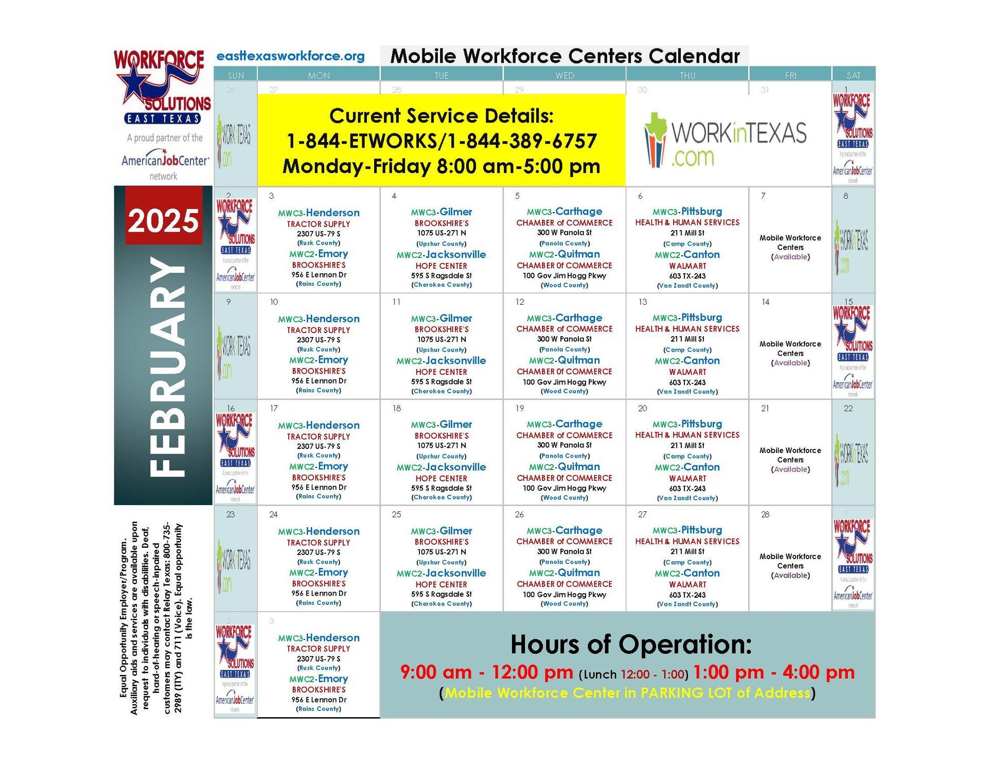Mobile Workforce Centers