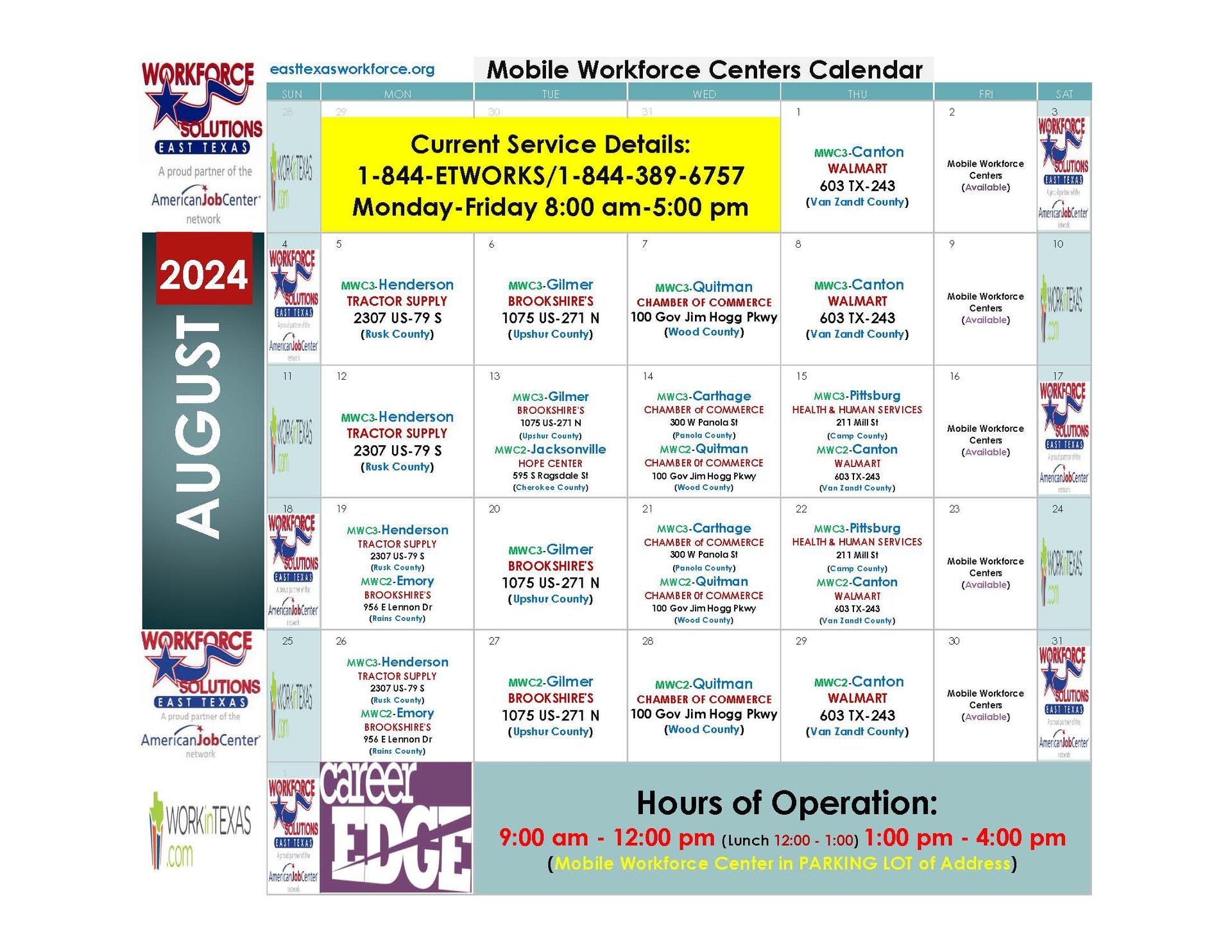 Mobile Workforce Centers