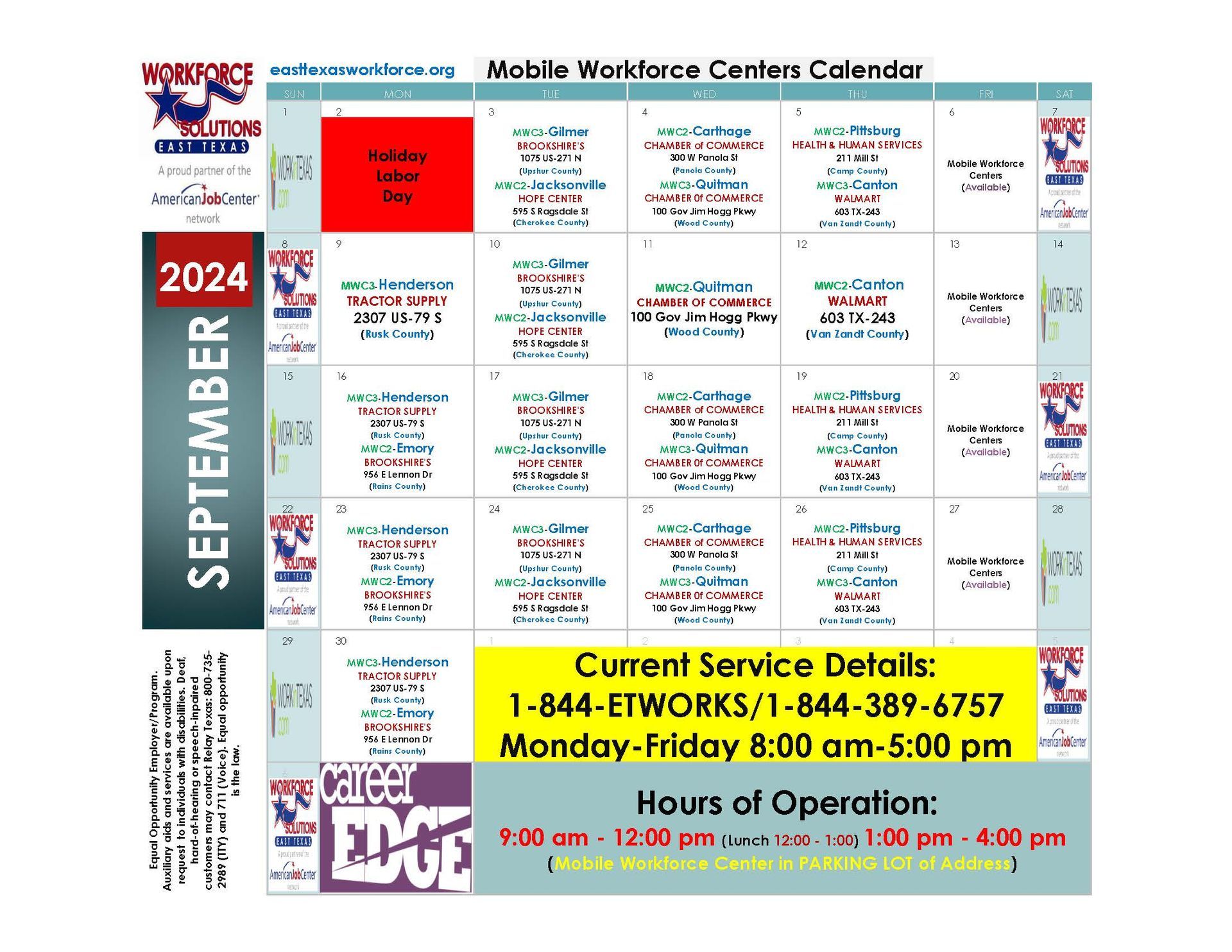 Mobile Workforce Centers