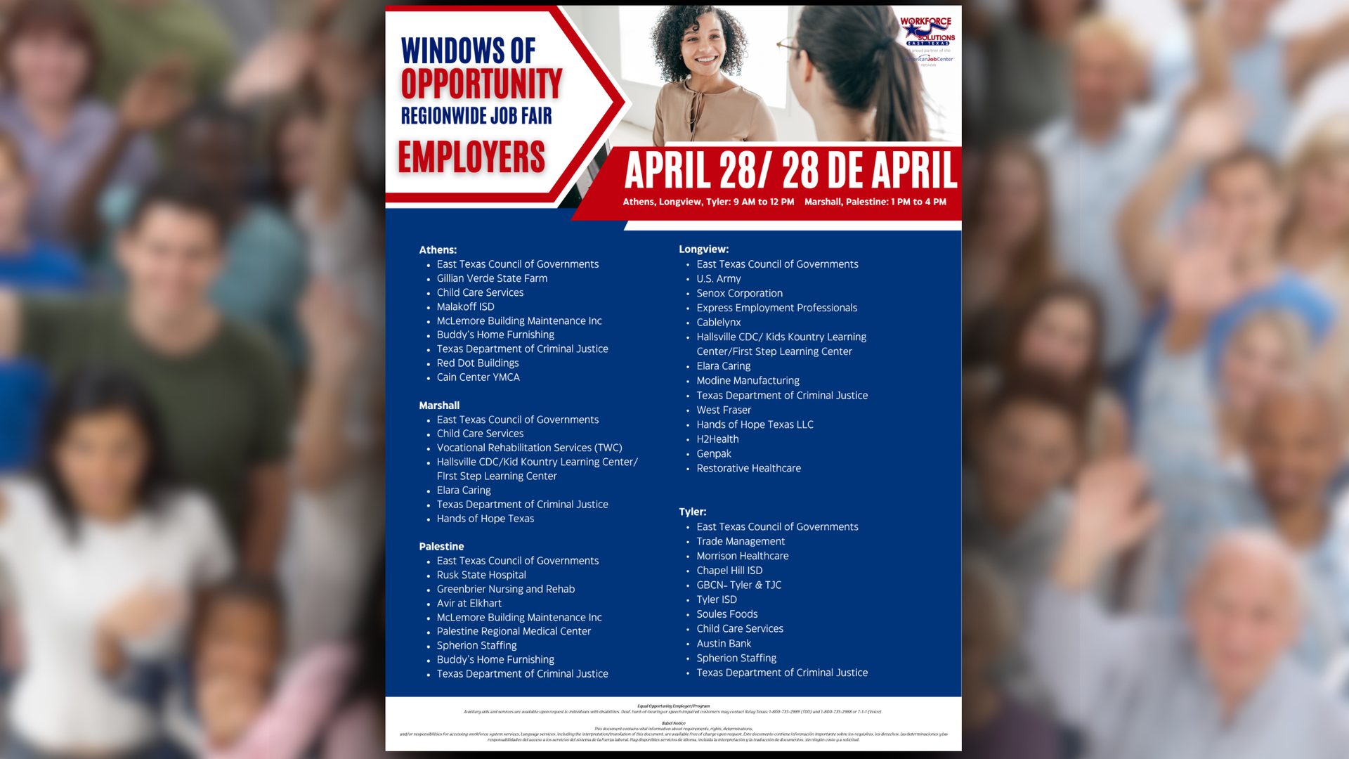 Windows of Opportunity Regionwide Job Fair Employers List