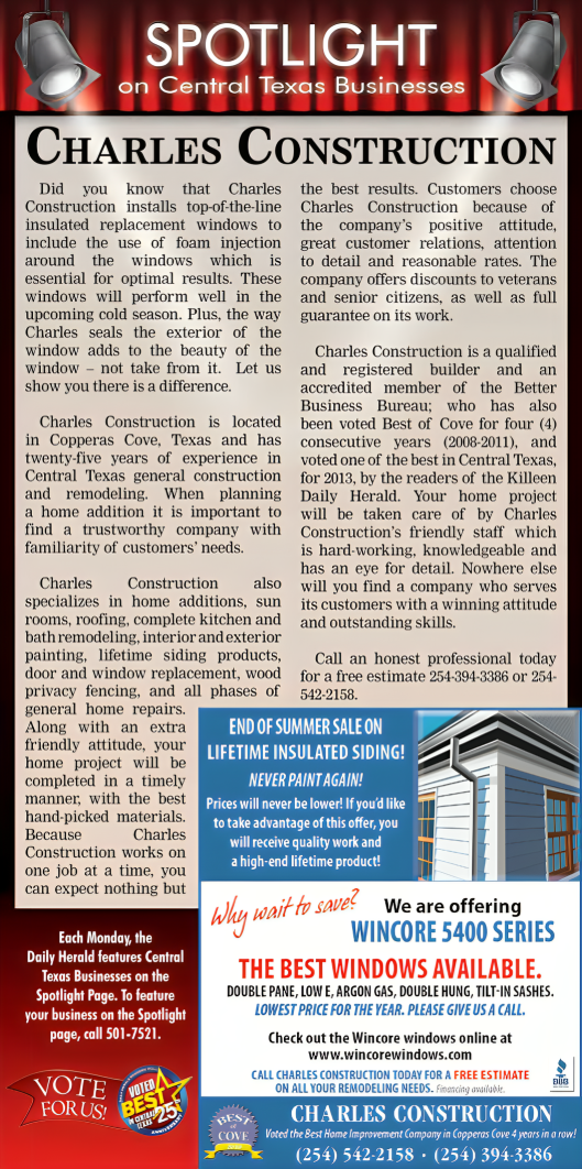 General Contractor | Kempner, TX | 254-394-3386