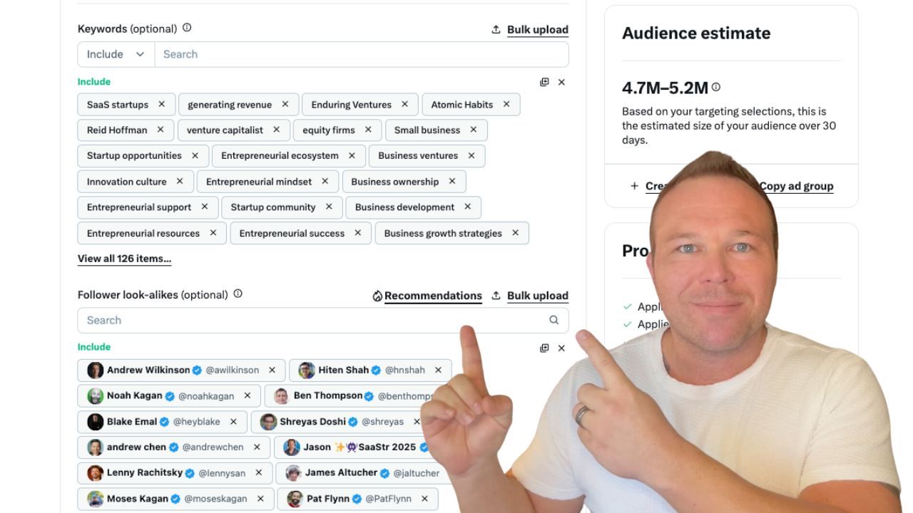 How to Find the Perfect X (Twitter) Advertising Audience for Entrepreneurs