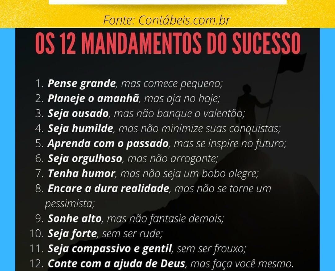 OS 12 MANDAMENTOS DO SUCESSO