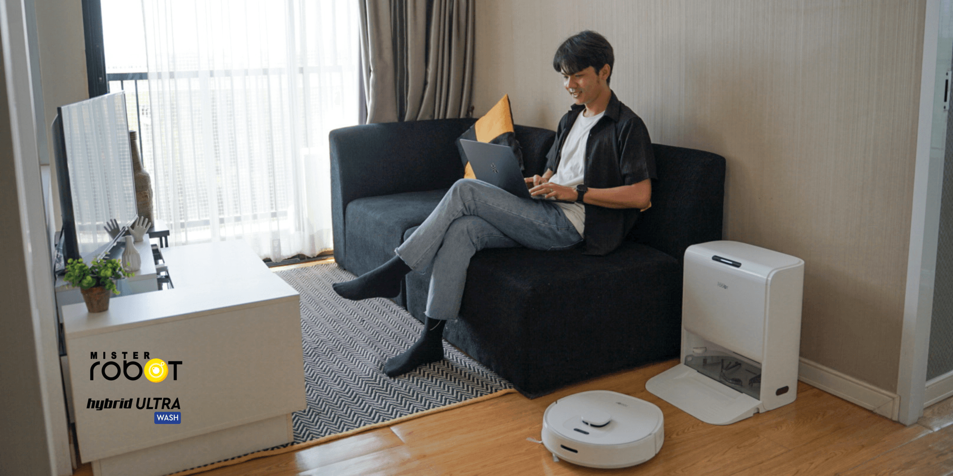 หุ่นยนต์ดูดฝุ่น Mister Robot รุ่น HYBRID ULTRA WASH
