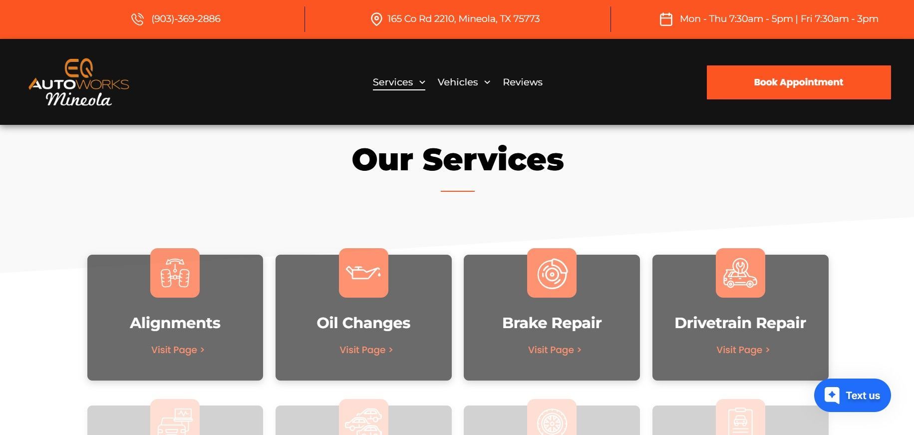 Auto Services in Mineola, TX | EQ Autoworks Mineola