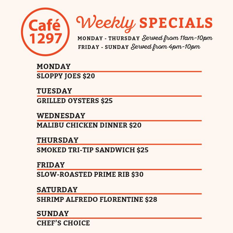 Cafe 1297 | Restaurants in Coos Bay, OR