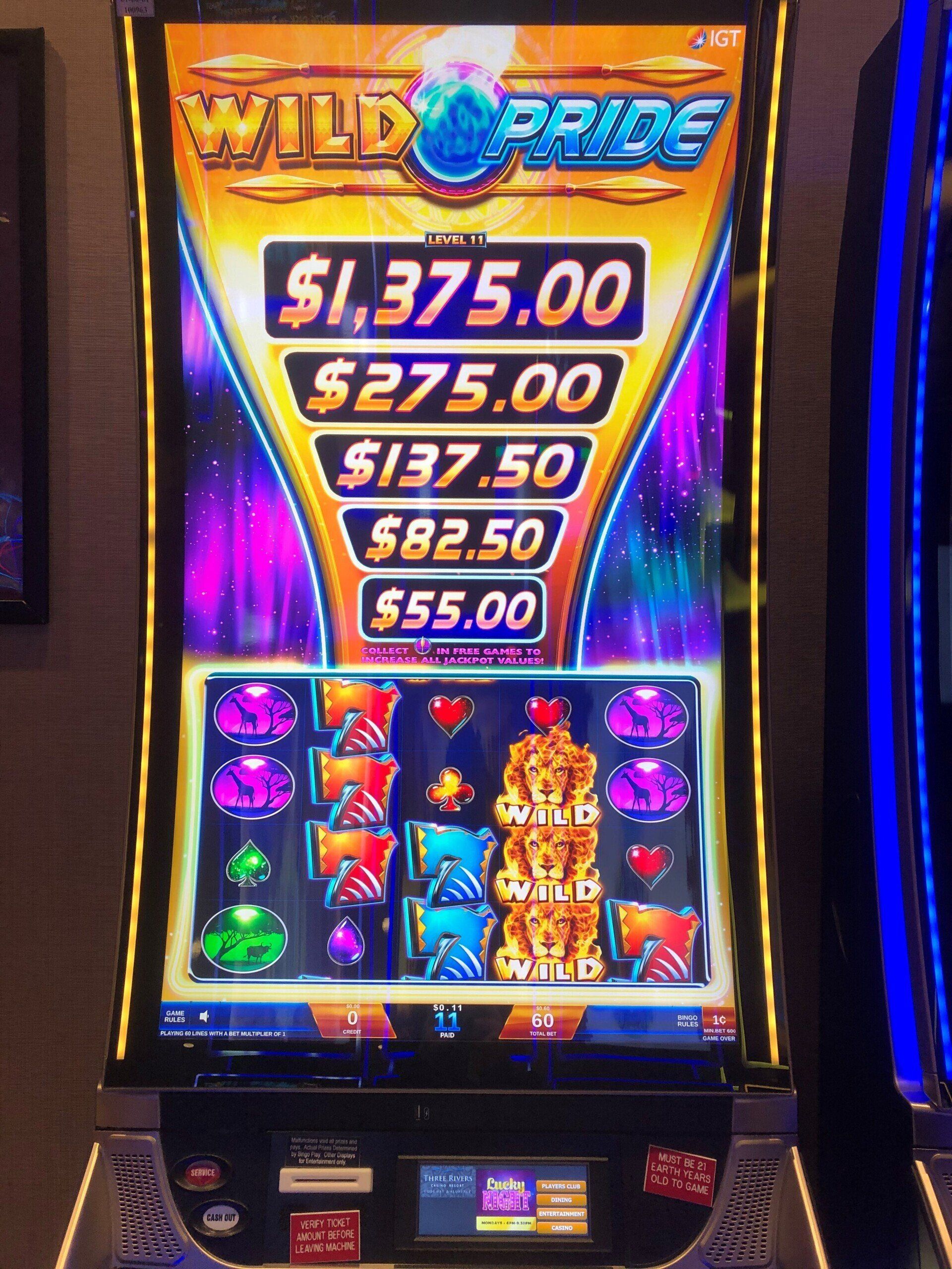 New Slot Machines | Three Rivers Casino Resort | Coos Bay