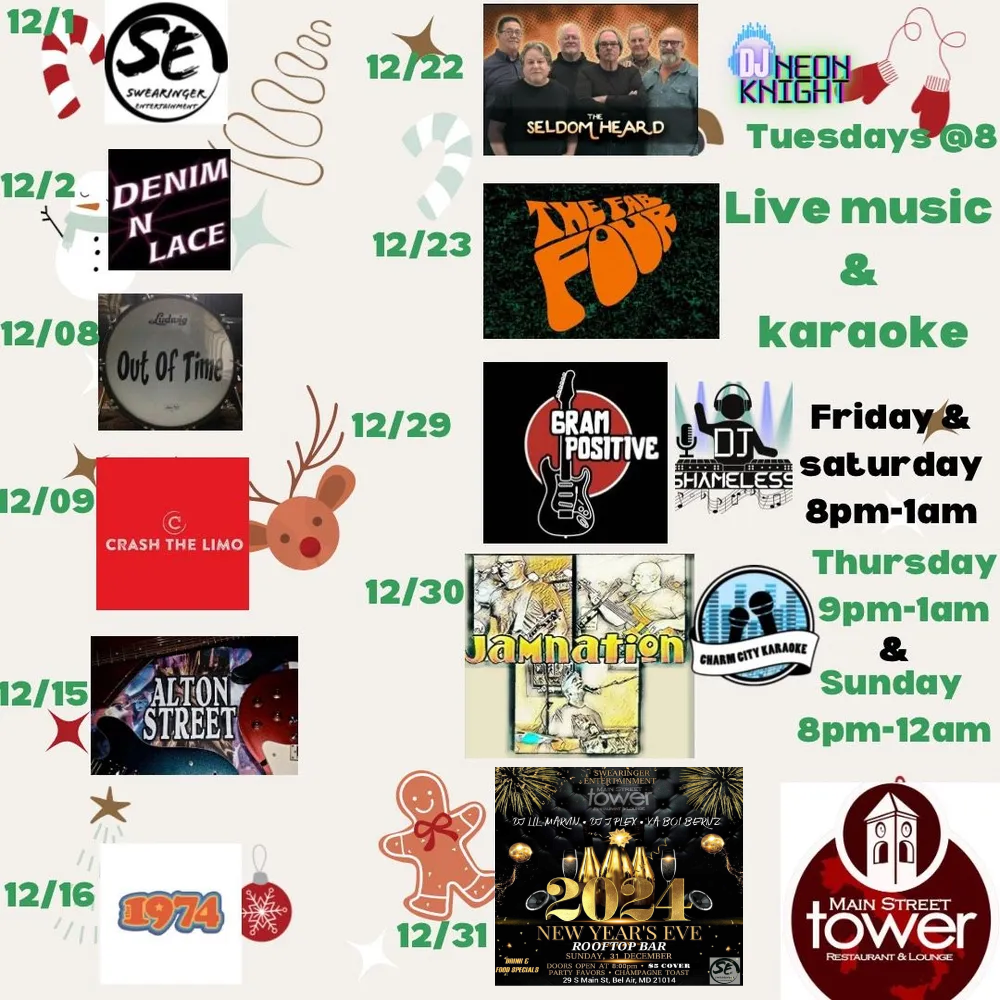 Restaurant | Bel Air, MD | Main Street Tower Restaurant & Lounge