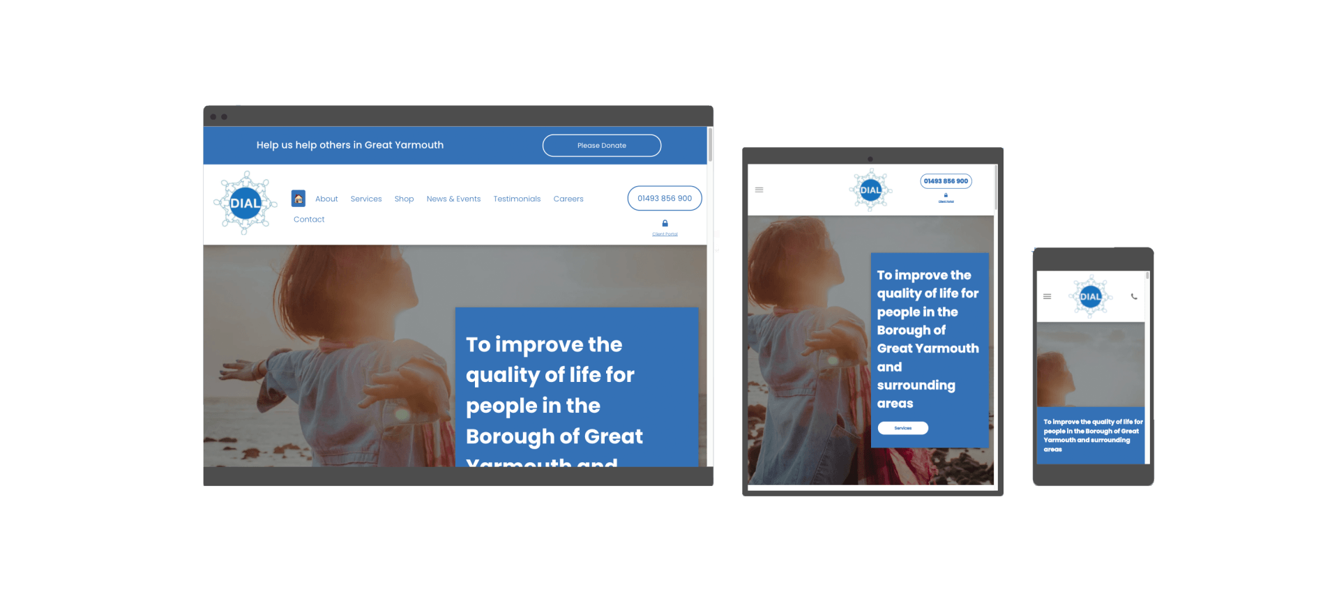DIAL great yarmouth | new website launch | sigoti