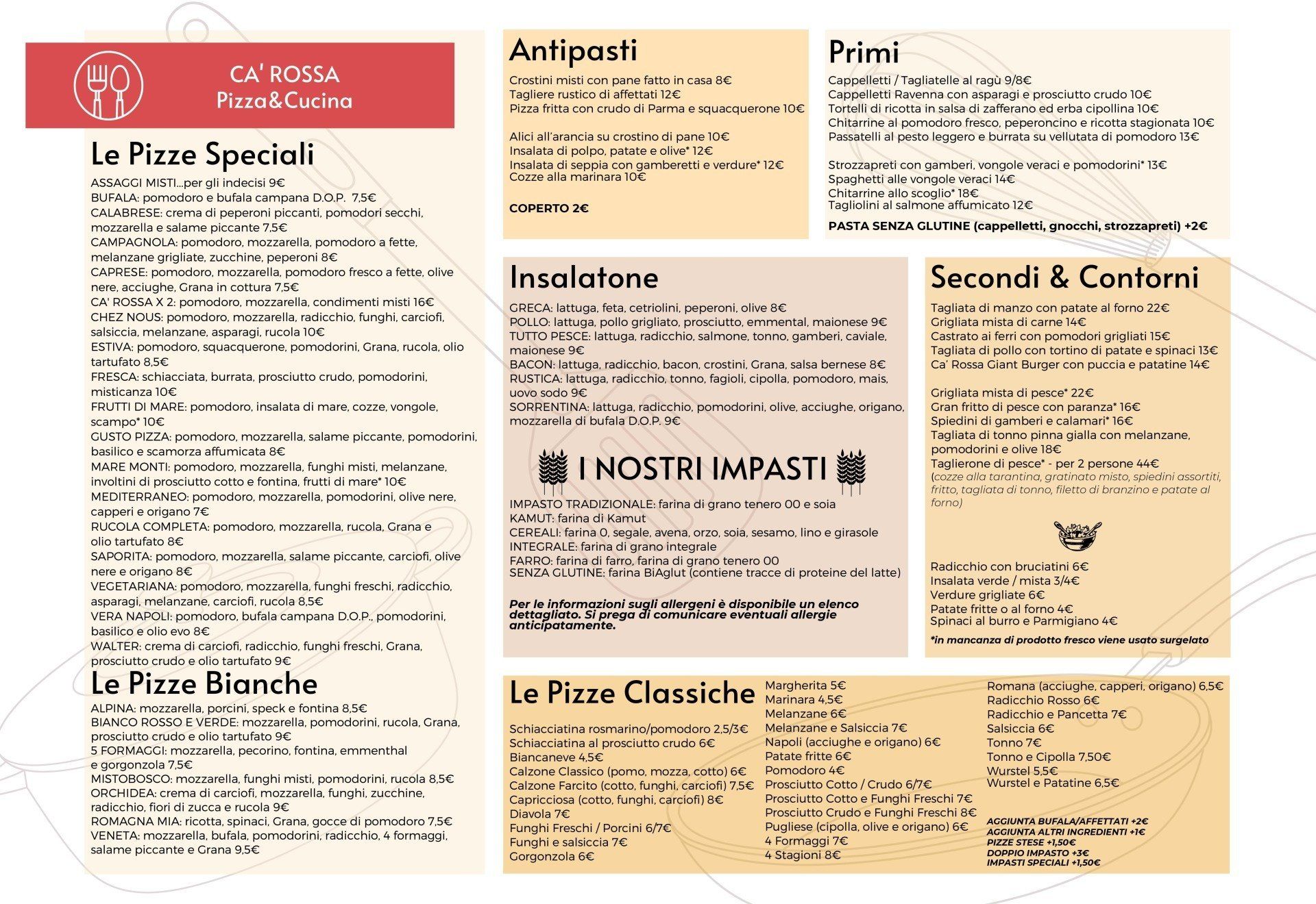 Ristorante | Ravenna | Pizzeria Ristorante Ca' Rossa