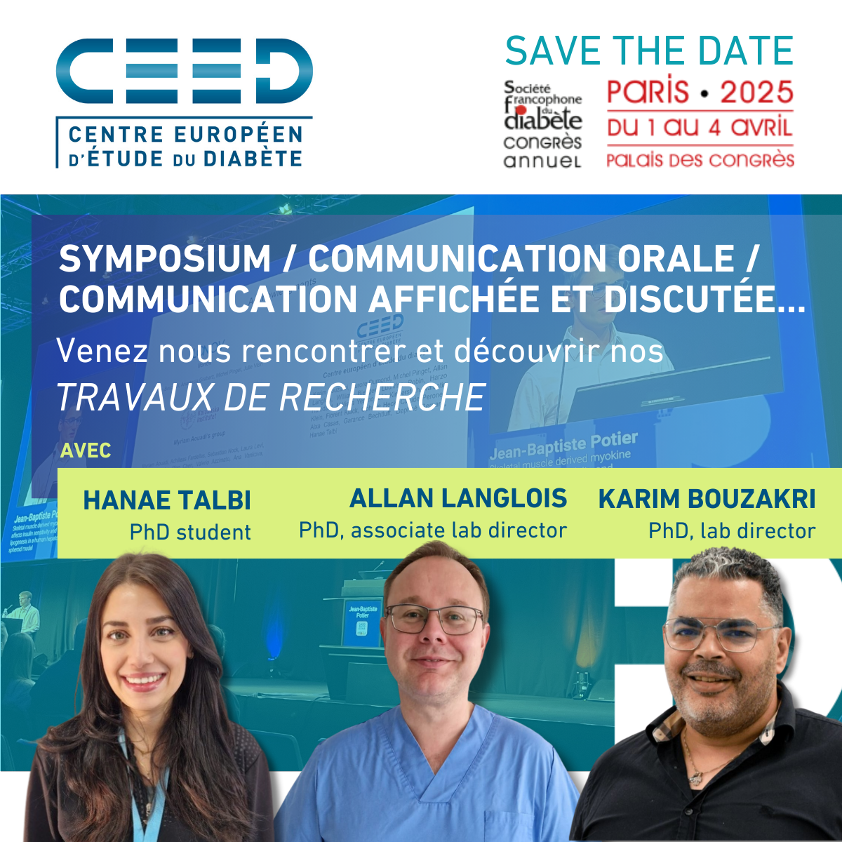 Société Francophone du Diabète (SFD) 2025 in Paris, FR