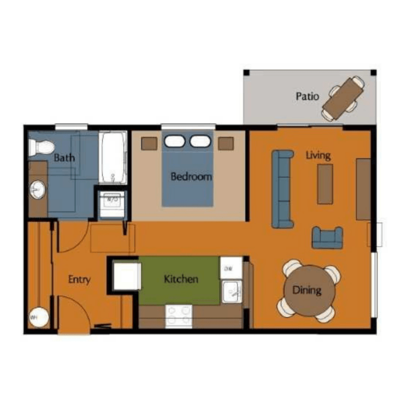 River View Collection Floor Plans | 1, 2 & 3 Bedroom Apartments For Rent