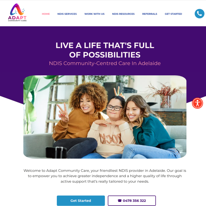 Website Design for NDIS Providers from $1,200 + GST | 2Brownies