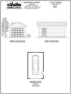 Garage Plans | Emmerson Lumber Limited | Building Supplies ...