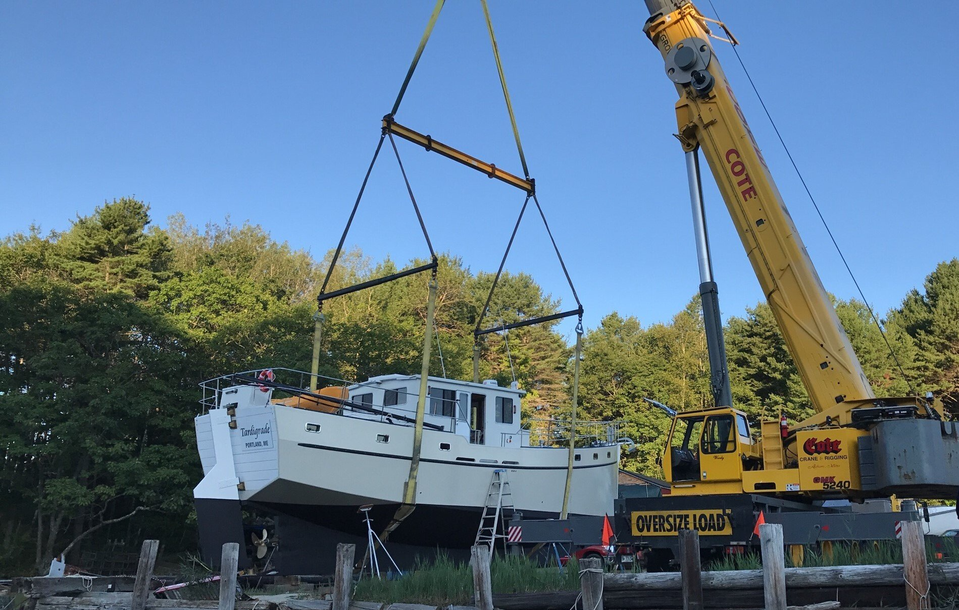 Cote Crane & Rigging | Maine & New Hampshire | Rigging, Hauling & Crane ...