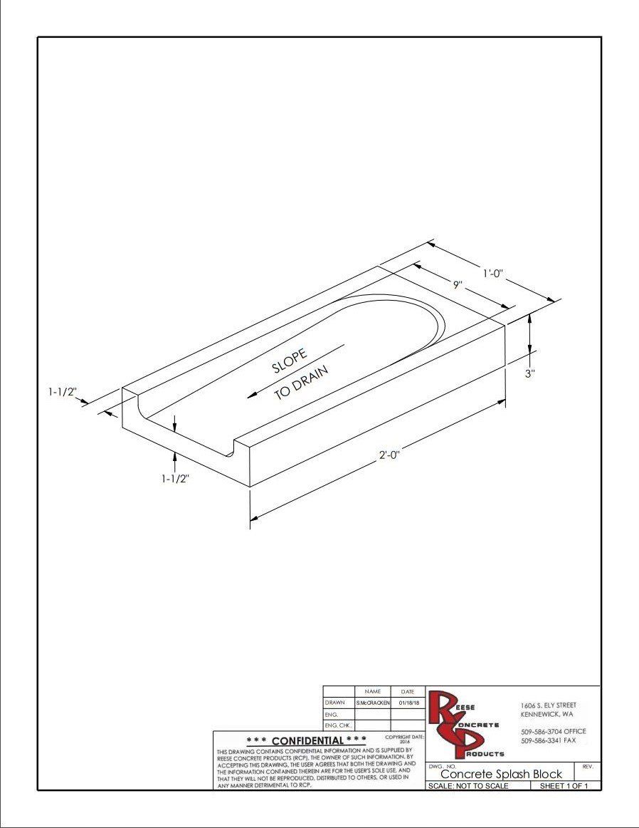 Concrete Drawings | Kennewick, WA | Reese Concrete Products