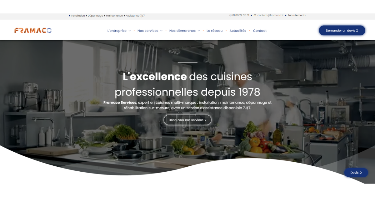 FRAMACO SERVICES - Le réseau