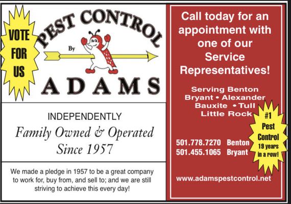 Adams Pest Control - Extermination and Prevention