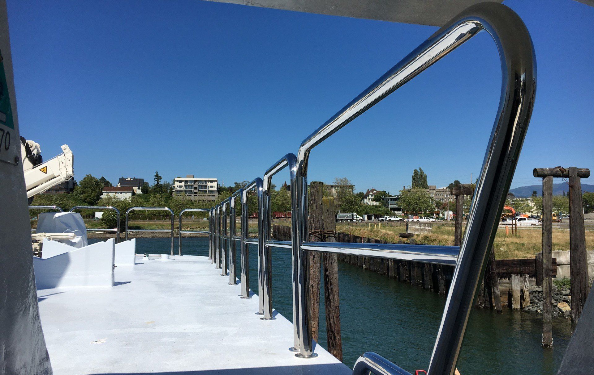 Swim Platform Staple Rails | Tanner Manufacturing & Design, Inc.