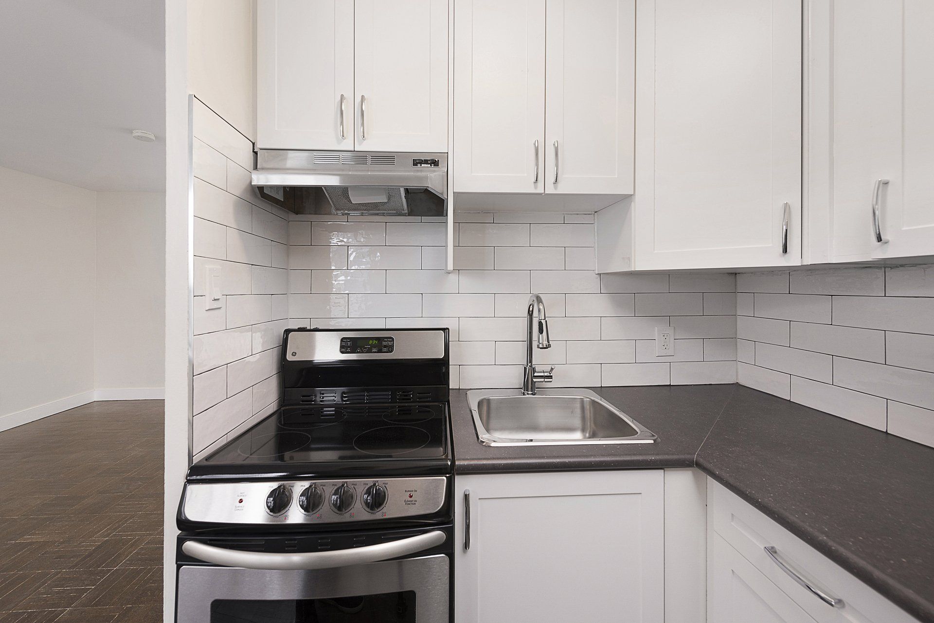 Fully renovated spacious suites with open-concept kitchen