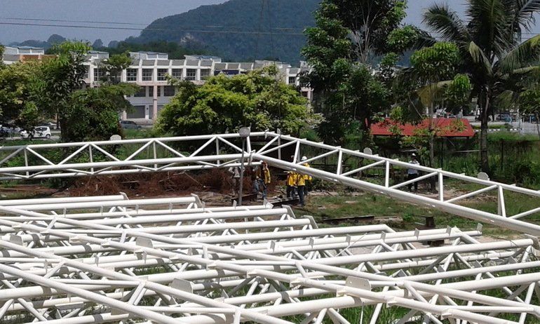 supply and install steel frame for school hall ipoh supply and install ...