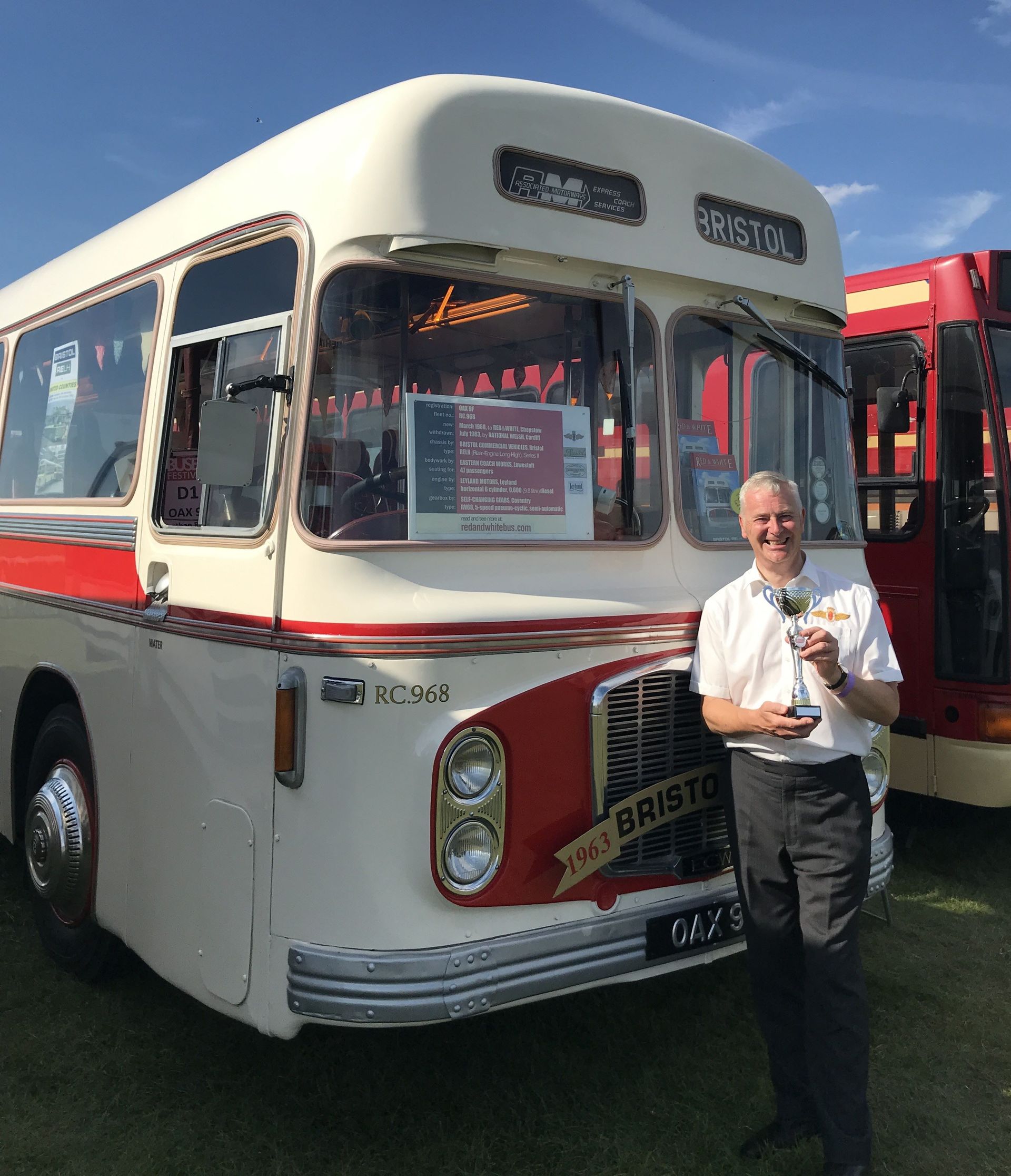 OAX9F a 1968 Bristol RELH Leyland O.600, Eastern Coach Works