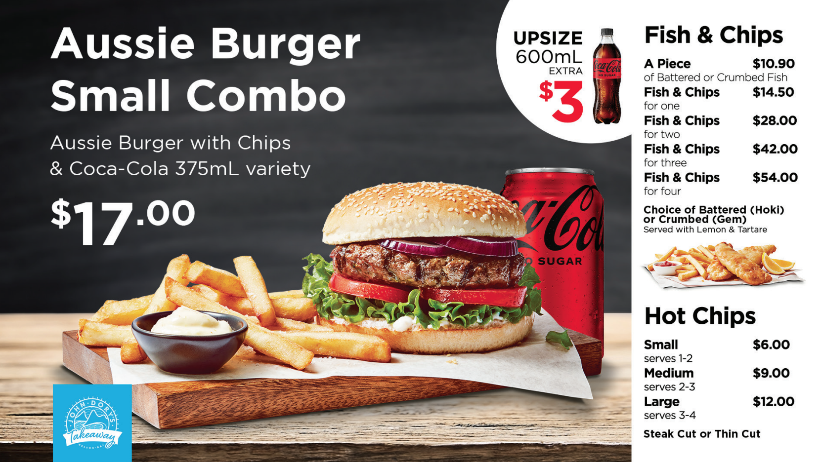 Nelson Bay Takeaway, John Dory's Takeaway, Fish and Chips