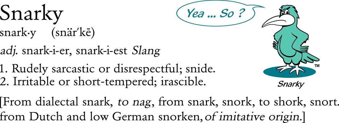 Snarky Definition