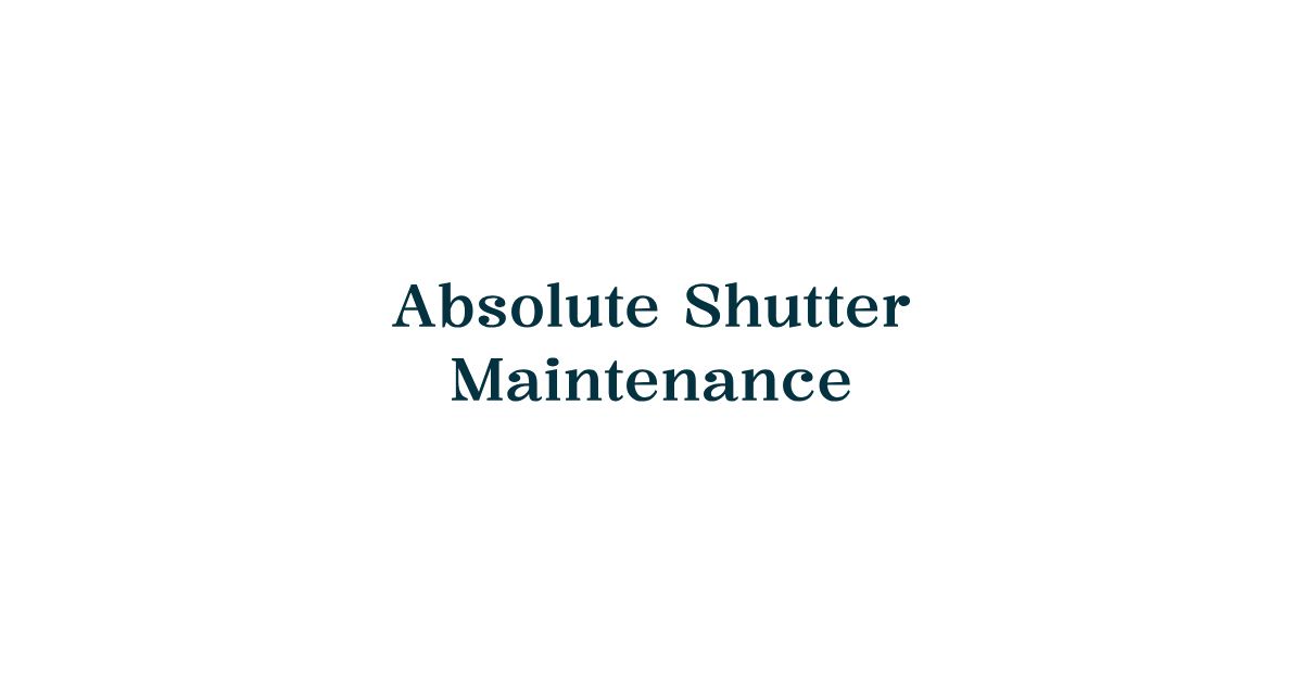 Hurricane Shutter Services | Absolute Shutter Maintenance