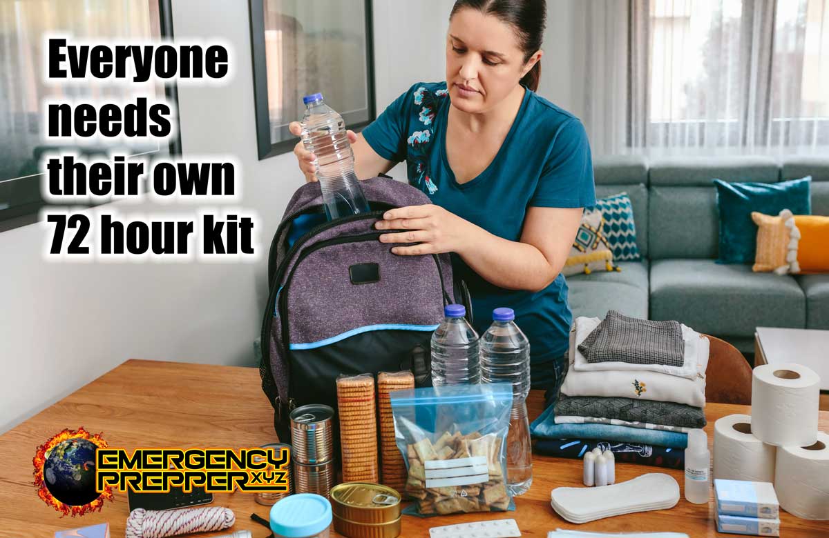Make sure you have a 72 hour kit for each family member to survive any ...